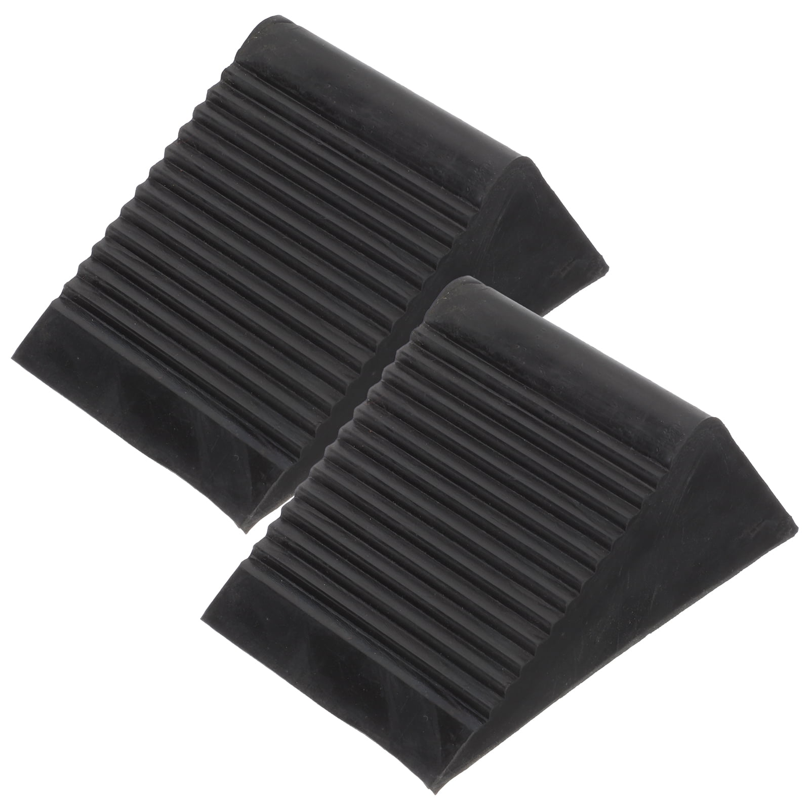 Rubber Wheel Chocks Heavy Duty Triangle Stopper for Cars and RVs ...