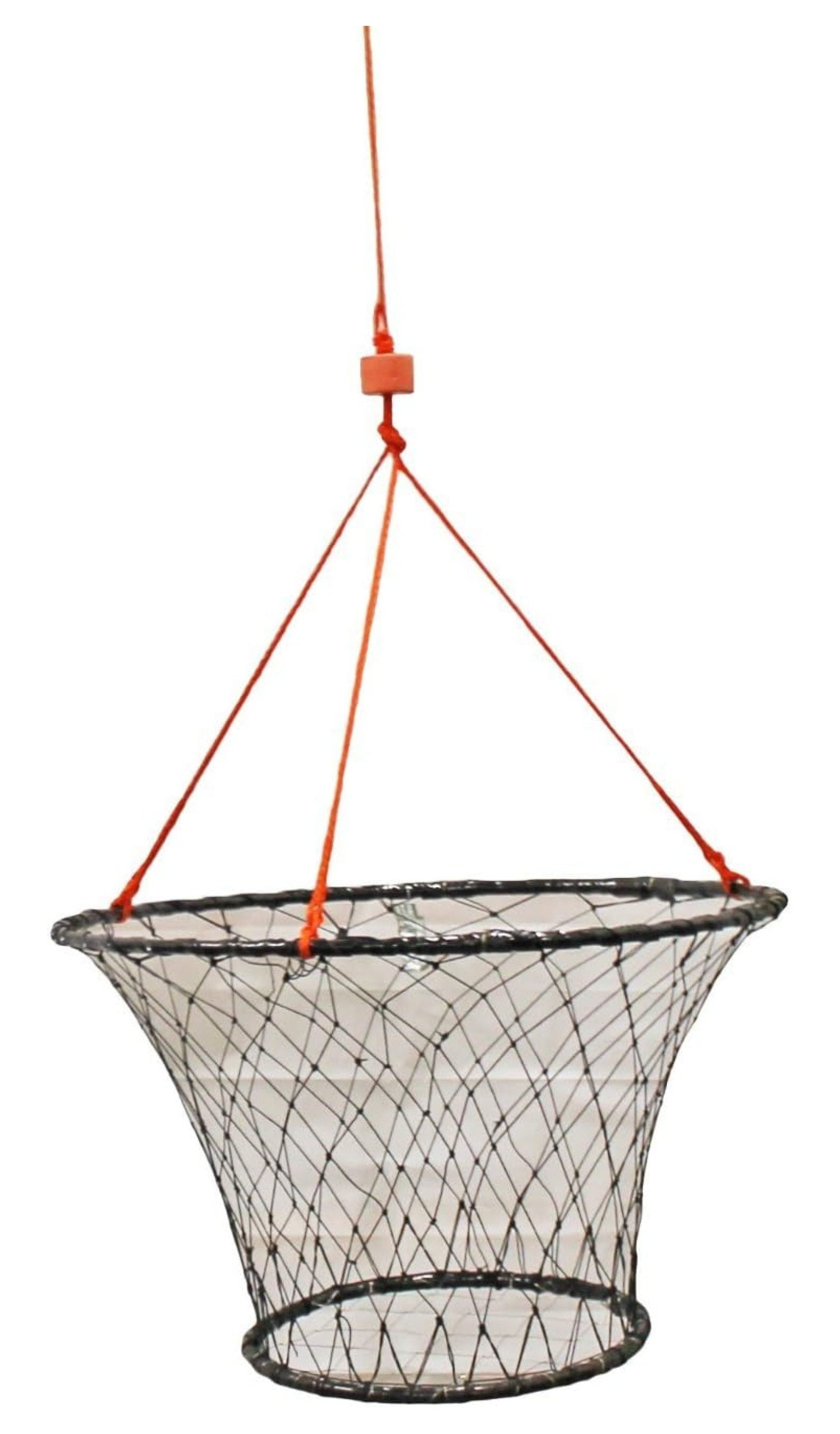 Rubber Wrapped Steel Ring Crab Trap (Size:ø30) with 50' Rope and The ...