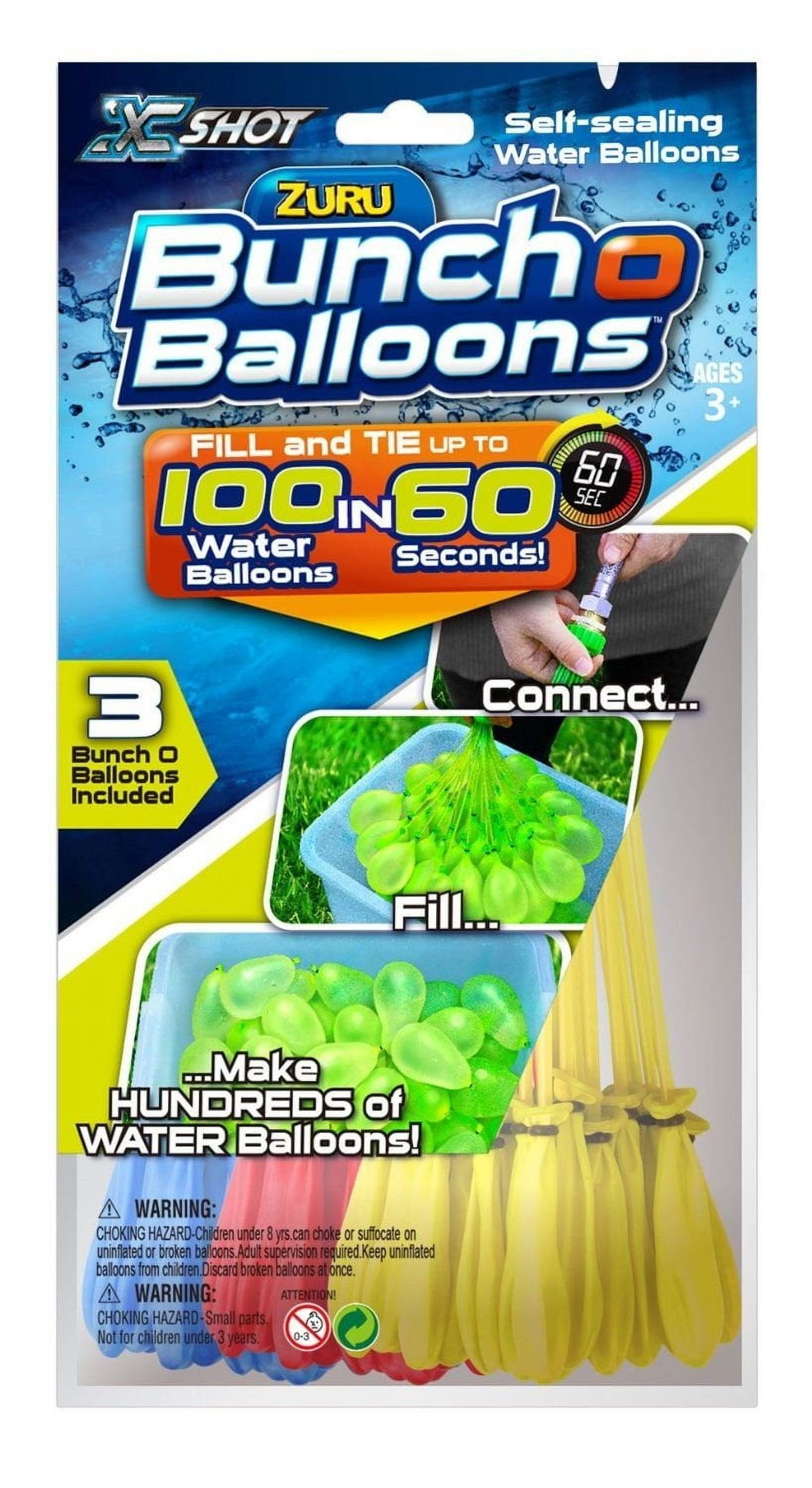 Rubber Zuru Bunch O Balloons Instant 100 Self-Sealing Water Balloons ...