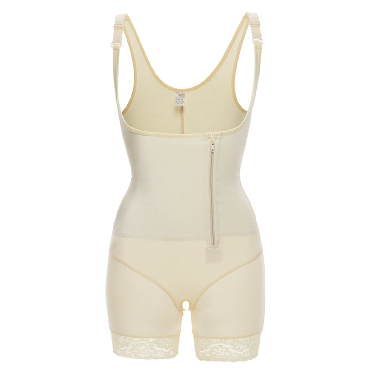 Rubber one-piece corset underwear belly contracting hip lifting zipper ...