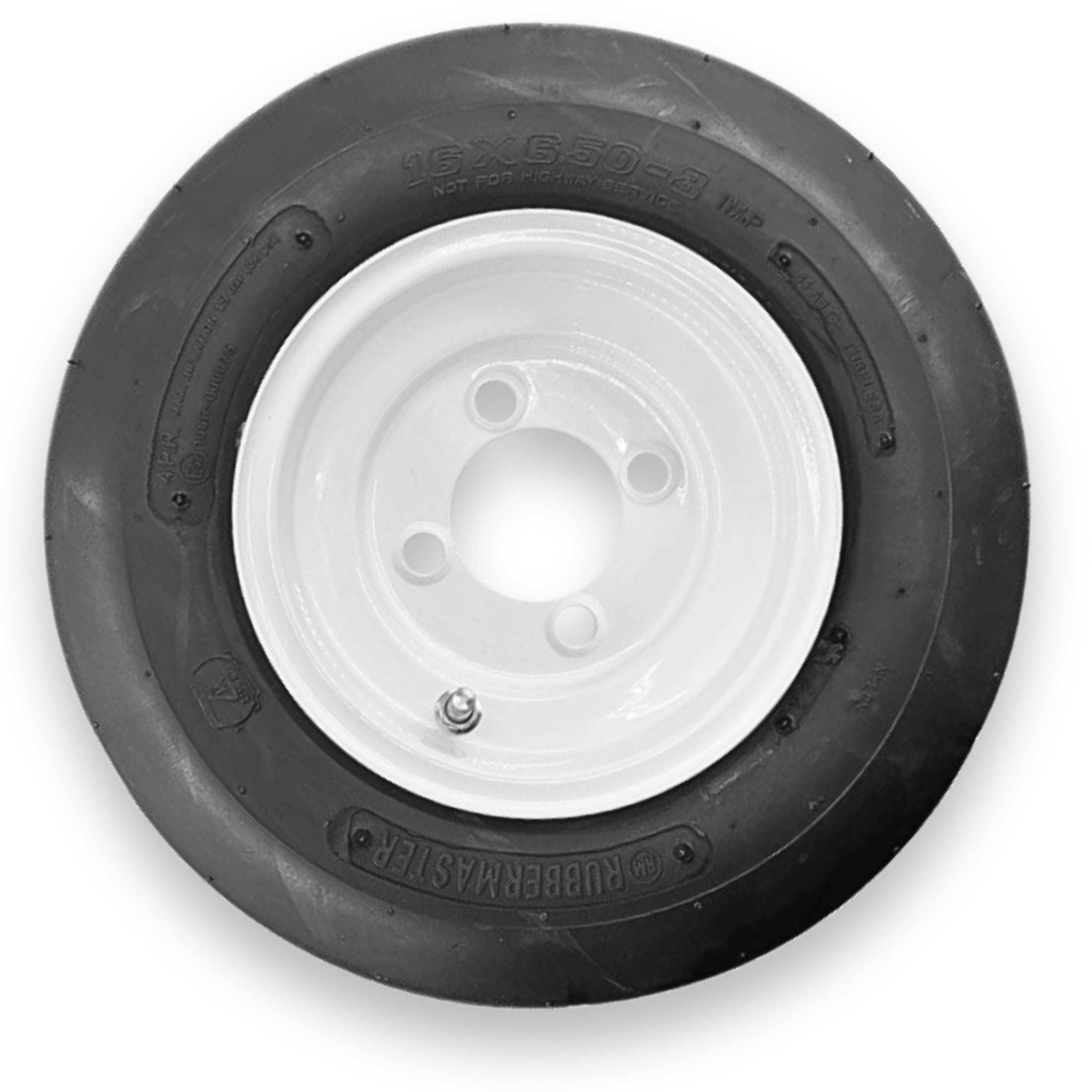 RubberMaster 16x6.50-8 4 Ply Rib Tire and 4 on 4 Stamped - Walmart.com