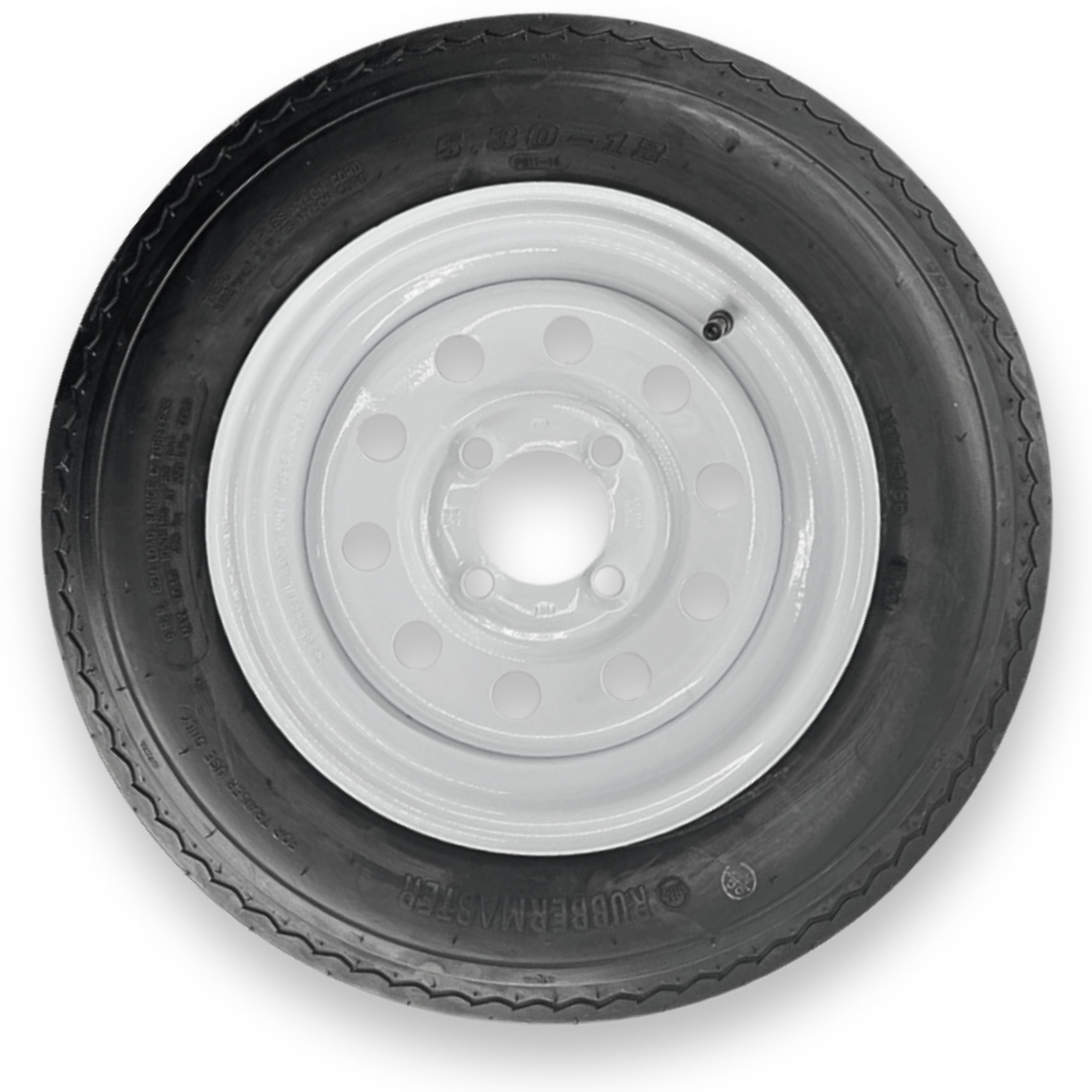 RubberMaster 5.30-12 4 Ply Highway Rib Tire and 4 on 4 Modular ...