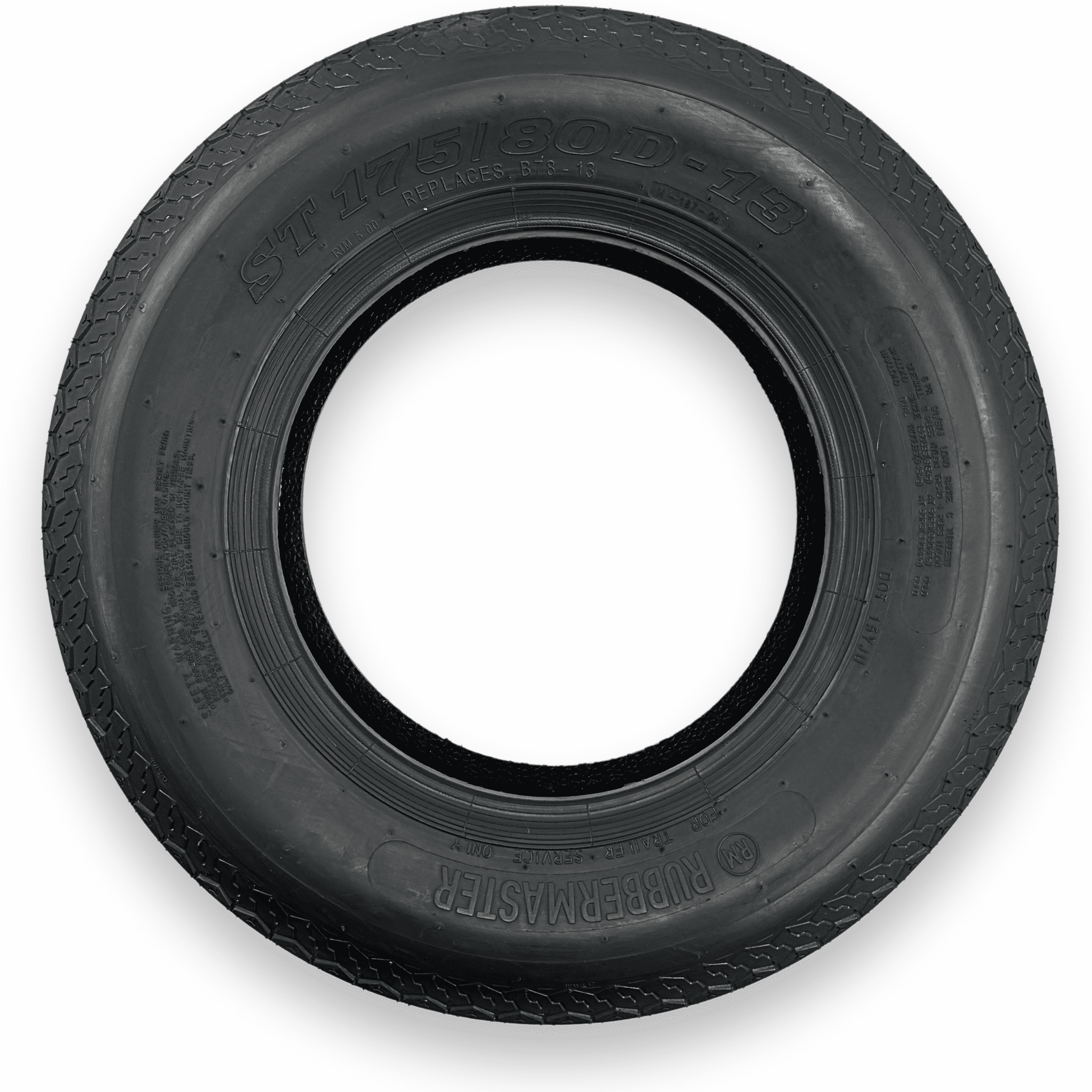 RubberMaster B78-13 (ST175/80D13) Highway Rib 6 Ply Tubeless - Walmart.com