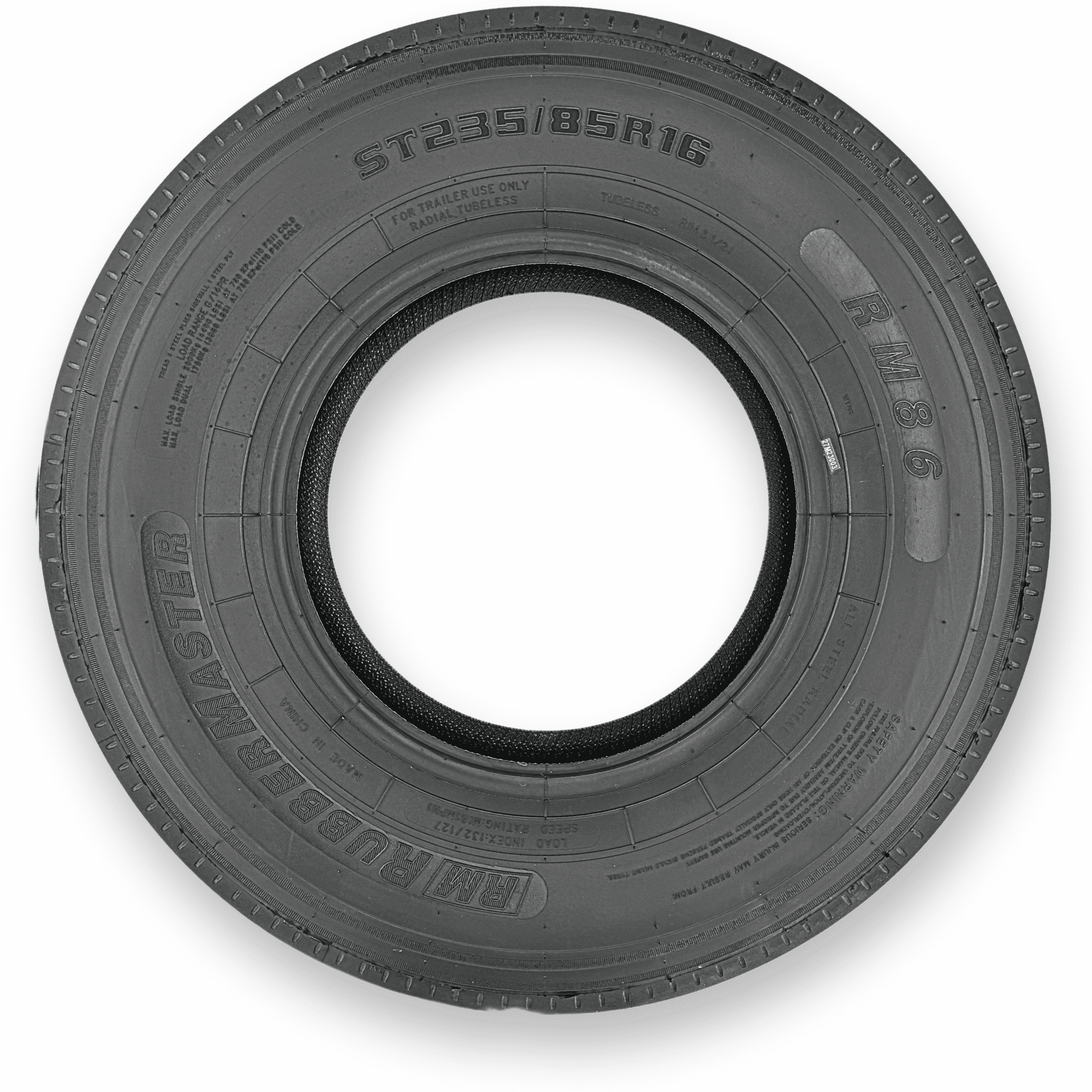 RubberMaster ST235/85R16 Highway Rib 14 Ply Tubeless - Walmart.com