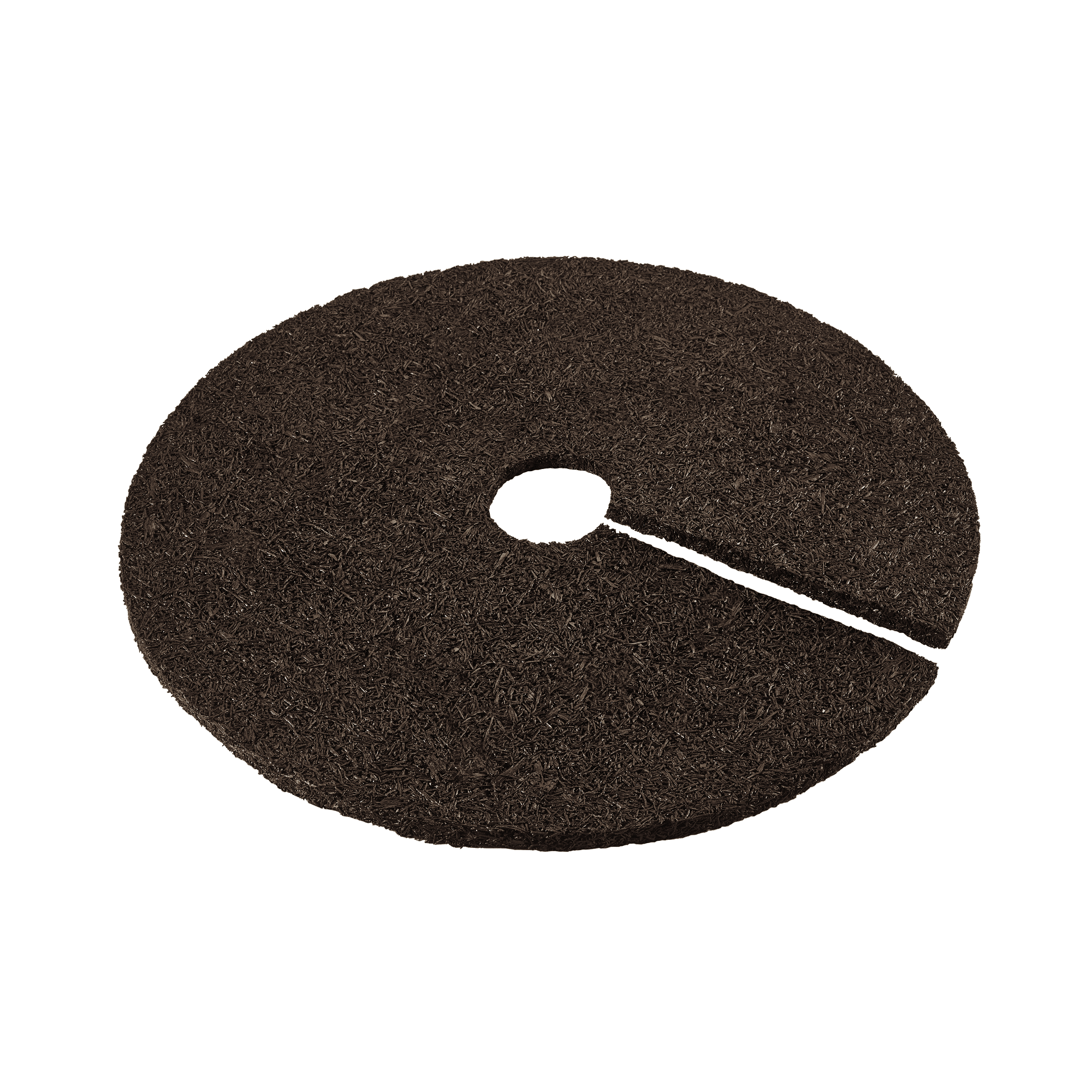 Rubberific 36" Rubber Mulch Tree Ring (Black) - Walmart.com