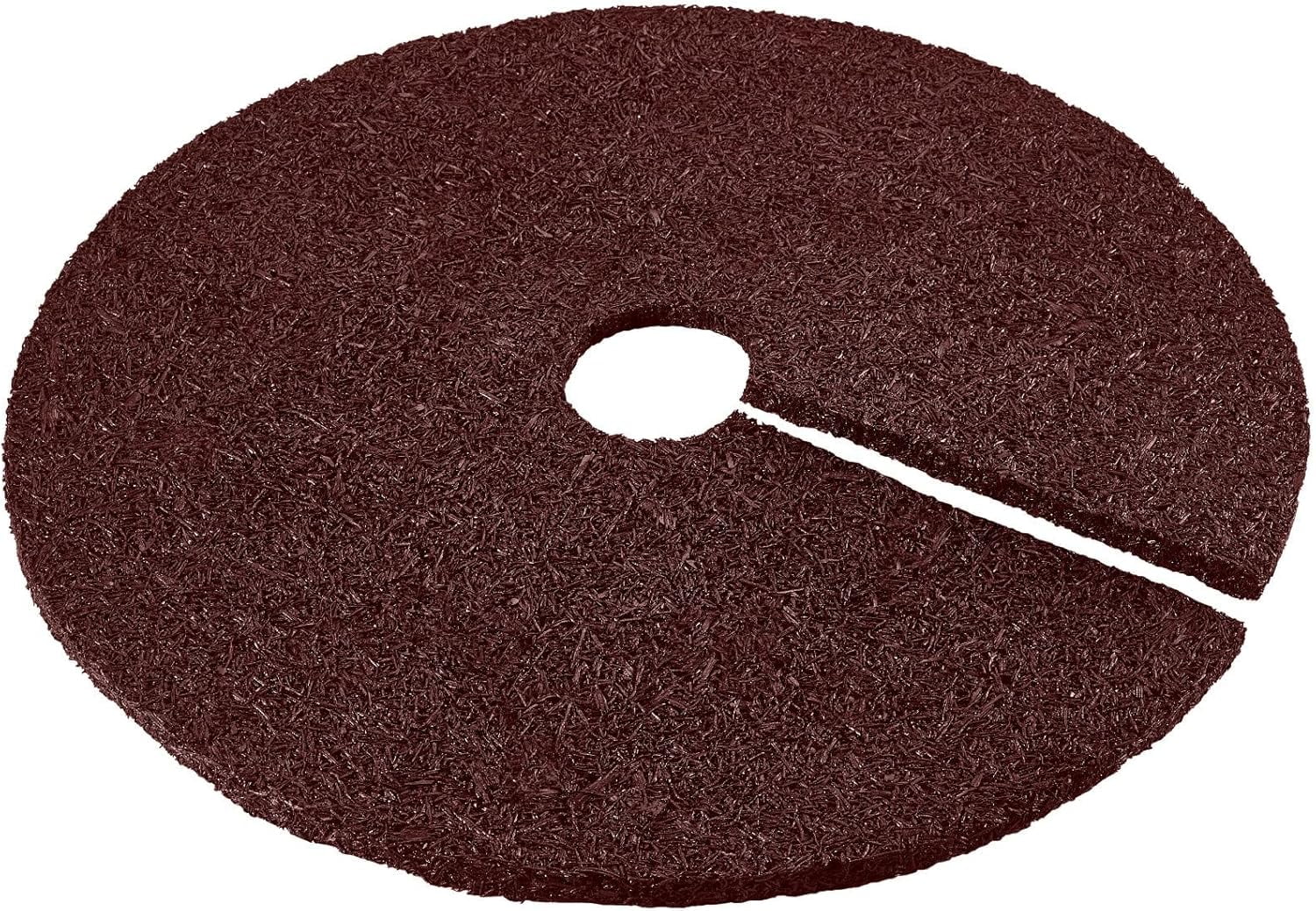 Rubberific 36" Rubber Mulch Tree Ring (Red) - Walmart.com