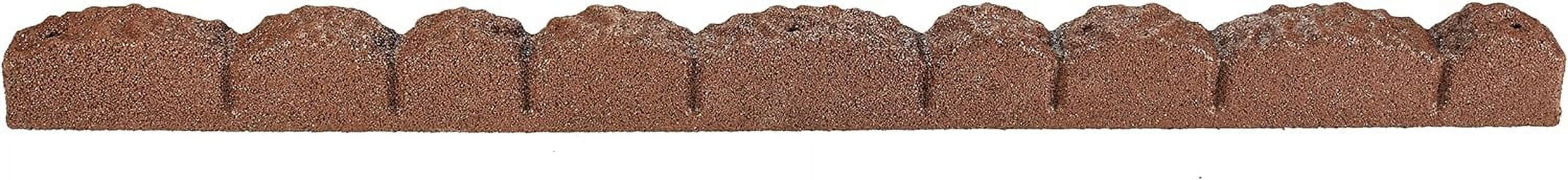 Rubberific 4' Rubber Cobblestone Flexible No Dig Landscape Mulch Border ...