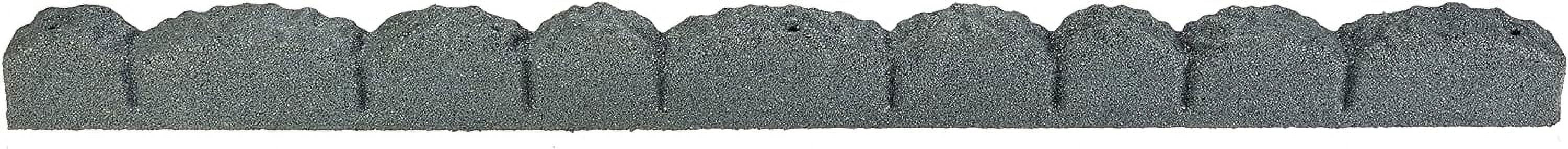 Rubberific 4' Rubber Cobblestone Flexible No Dig Landscape Mulch Border ...