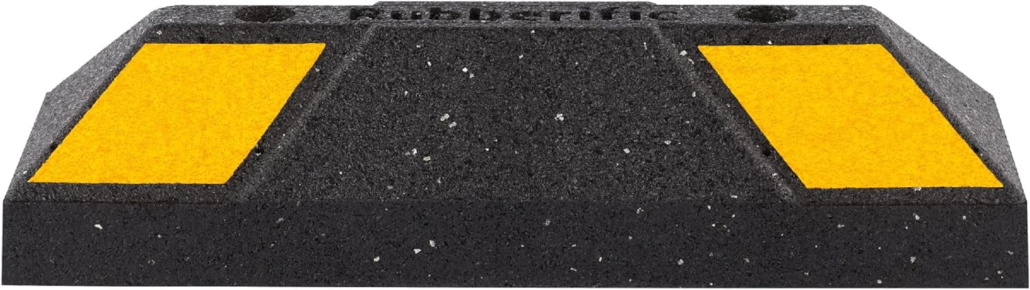Rubberific Heavy Duty Rubber Parking Stop Durable Easy to Install ...