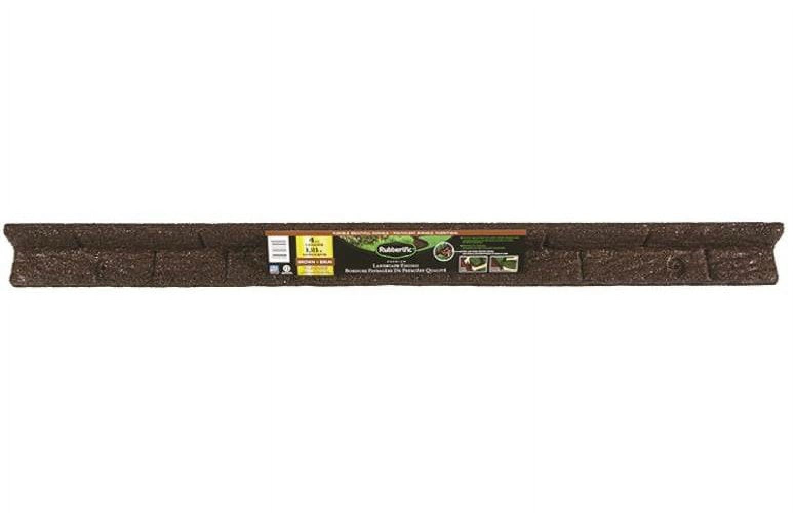 Rubberific Recycled Rubber Garden Border, Easy Lawn Edging - Brown ...