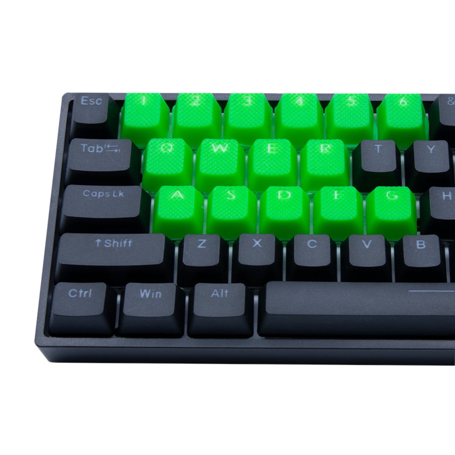Rubberized Gaming Keycaps (Neon Green) - Walmart.com