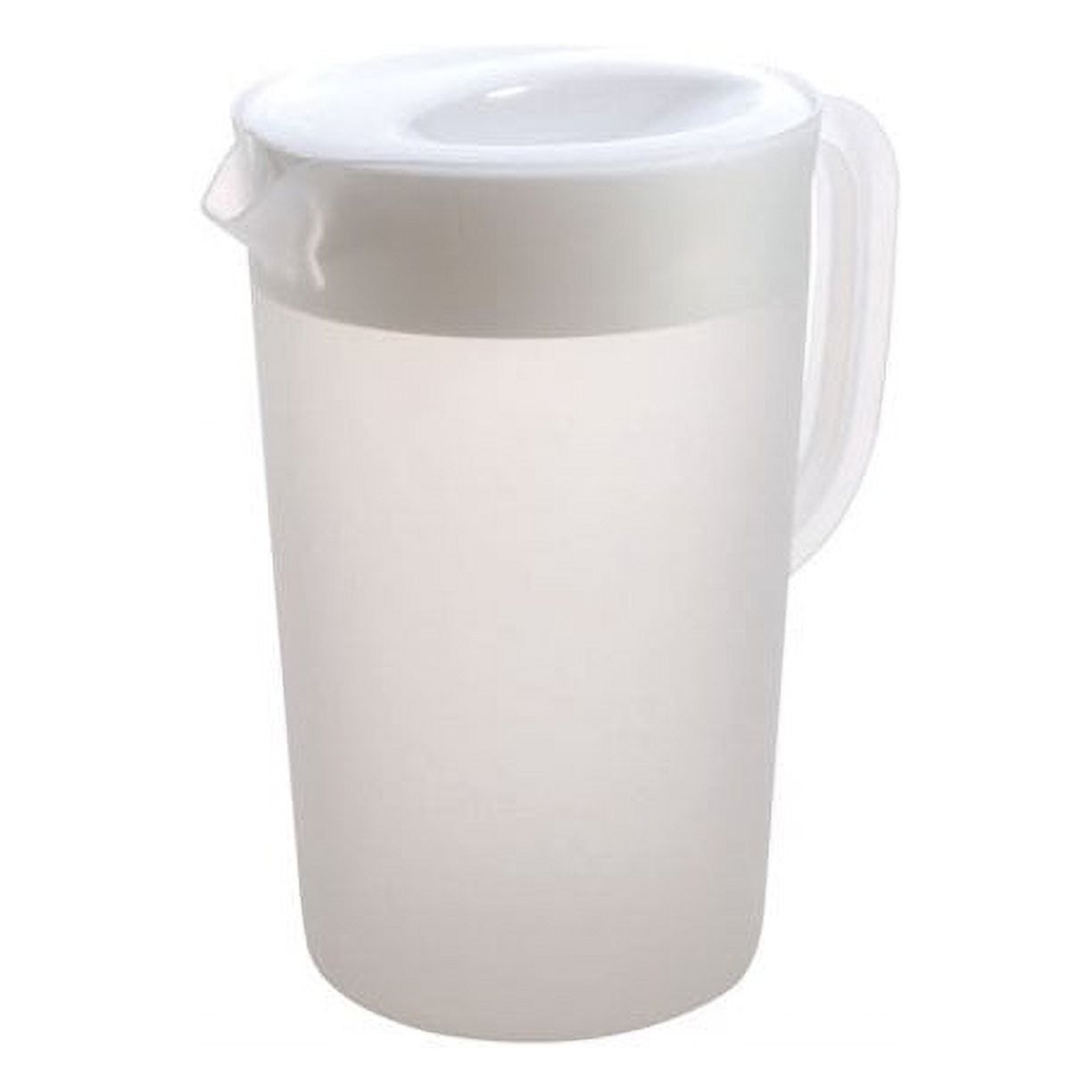 Rubbermaid 1 Gallon Plastic Beverage Pitcher with Large Handle for Easy ...