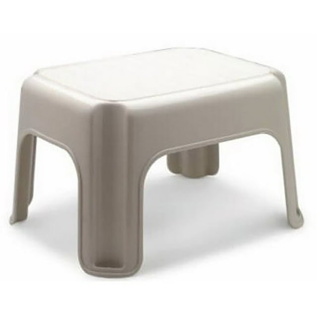 Rubbermaid Heavy-Duty Plastic 1-Step Stool, Lightweight, Slip-Resistant ...