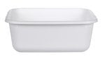 Rubbermaid 11.4 qt White Plastic Dishpan - 12.55 in. W X 14.45 in. L ...