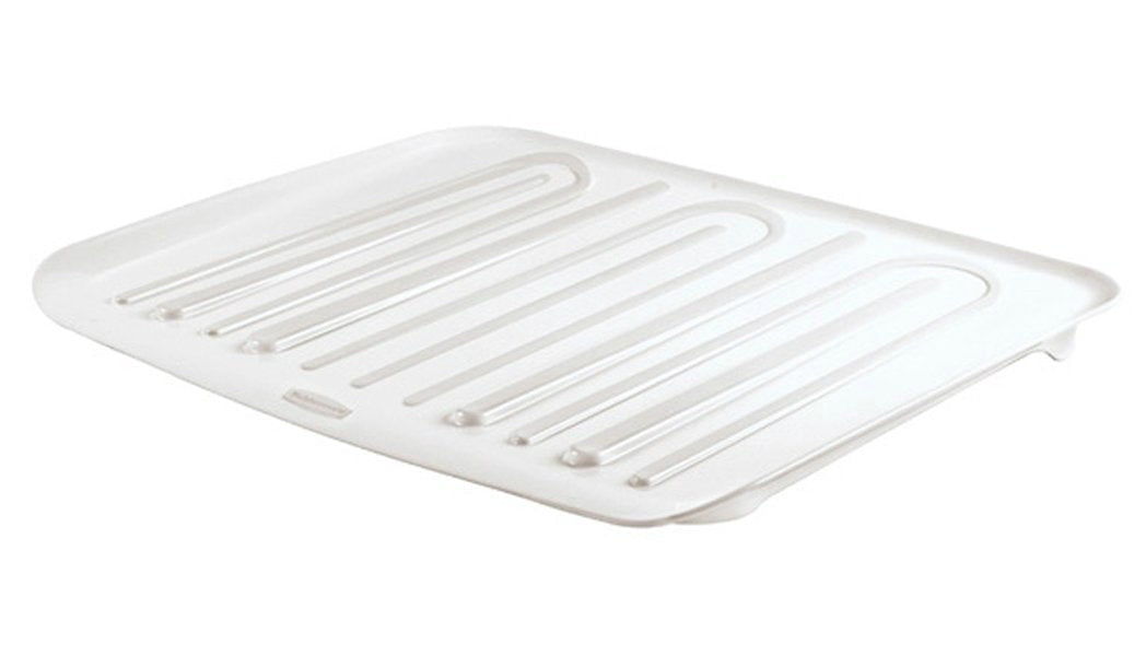 Rubbermaid 1182-MA-WHT Dish Drainer Tray, Plastic, Each - Walmart.com