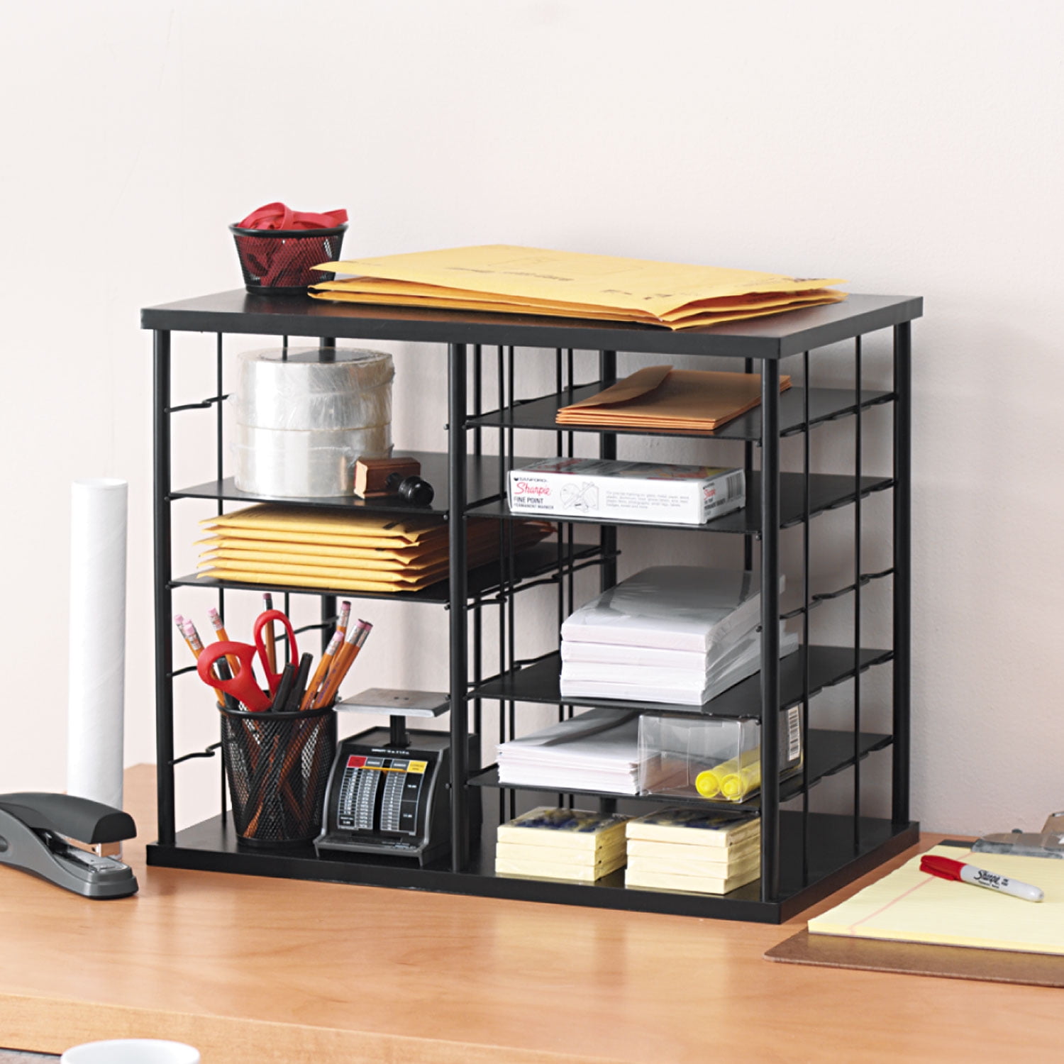 Rubbermaid 12-slot Organizer, Mdf, Desktop Sorter, 21 X 11 3/4 X 16 ...