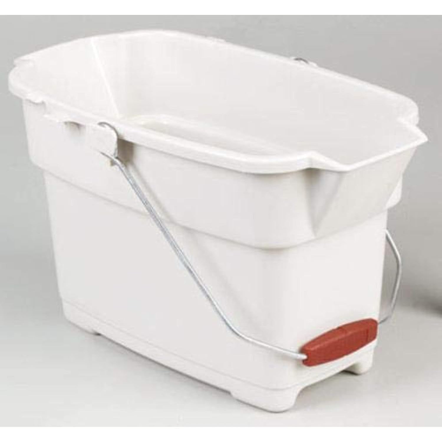 Rubbermaid Roughneck Square Bucket, 14-Quart, Bisque, Comfortable ...