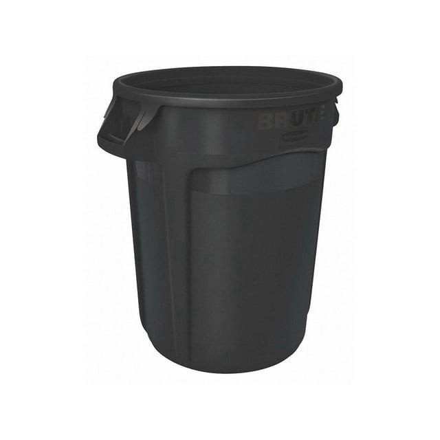 Rubbermaid Commercial BRUTE 10 gal. Black, UV Protectant Plastic ...
