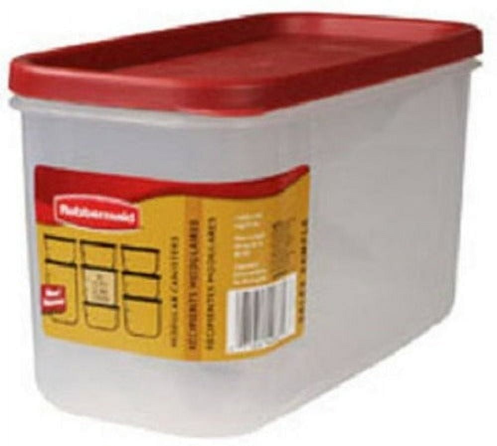 Rubbermaid 10 Cup Racer Red Dry Food Storage Containers, Stackable ...