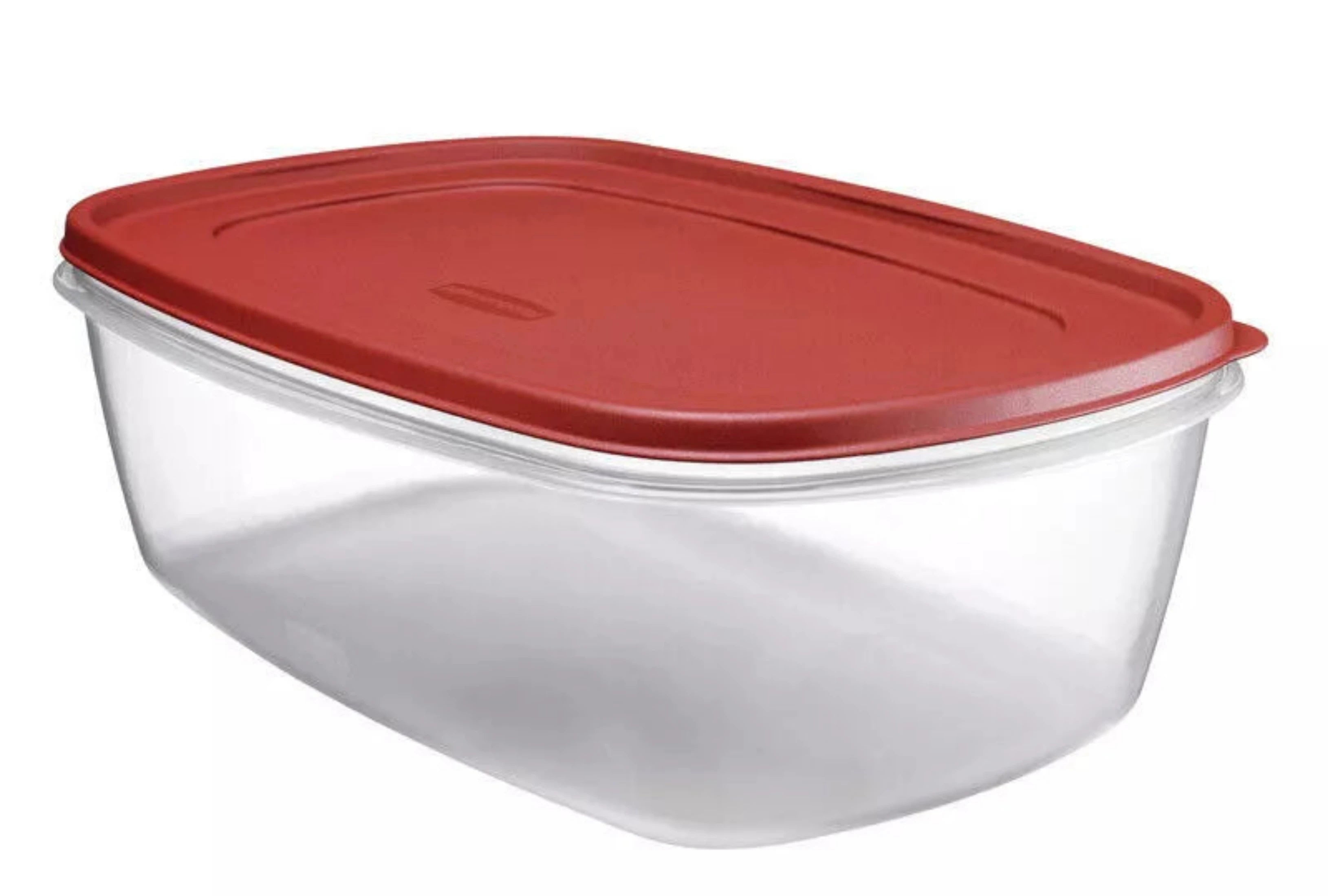 Rubbermaid 2184973 2.5 Gallon 16" x 11" x 6" Easy Find Lid Red Food ...