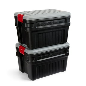 Rubbermaid 24 Gallon ActionPacker Storage Bin, Heavy Duty, Lockable ...