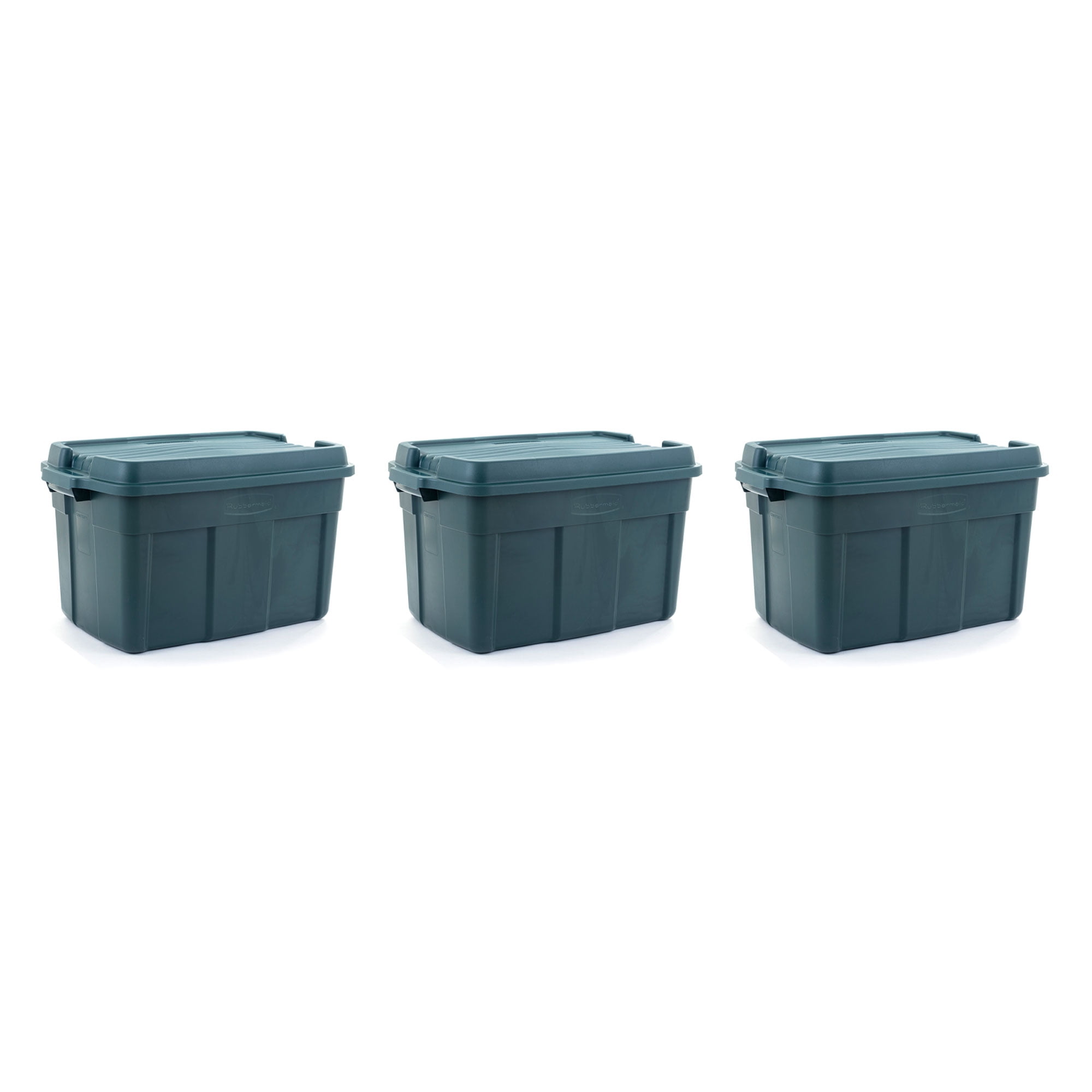Rubbermaid 3 Pack High Top Storage Containers for Garage & Home Use, 37 ...