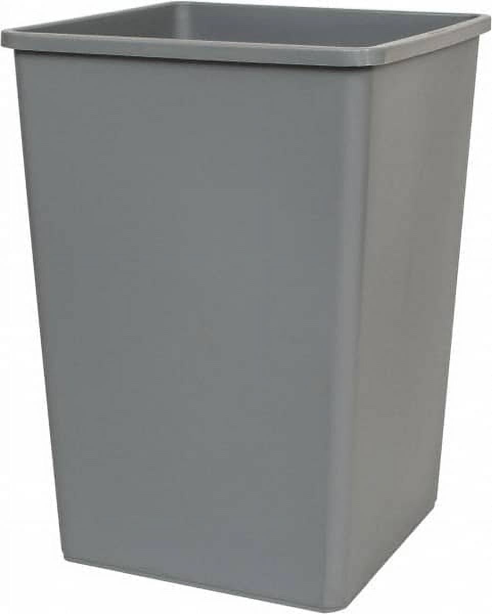 Rubbermaid 35 Gal Square Gray Trash Can - Walmart.com