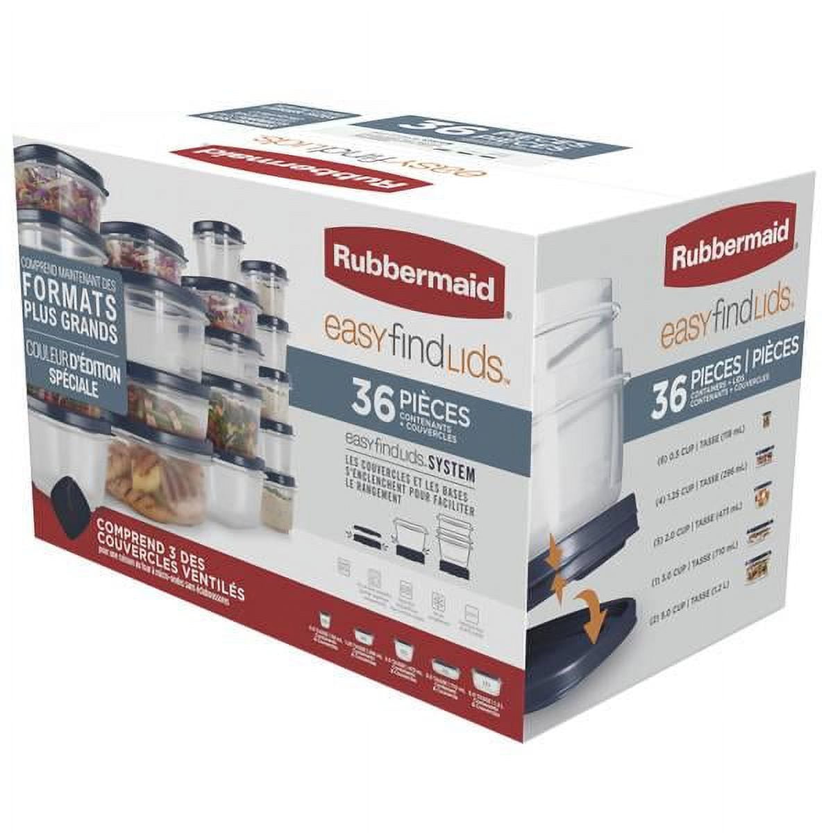 Rubbermaid 36-Piece Easy Find Lids Set - Walmart.com