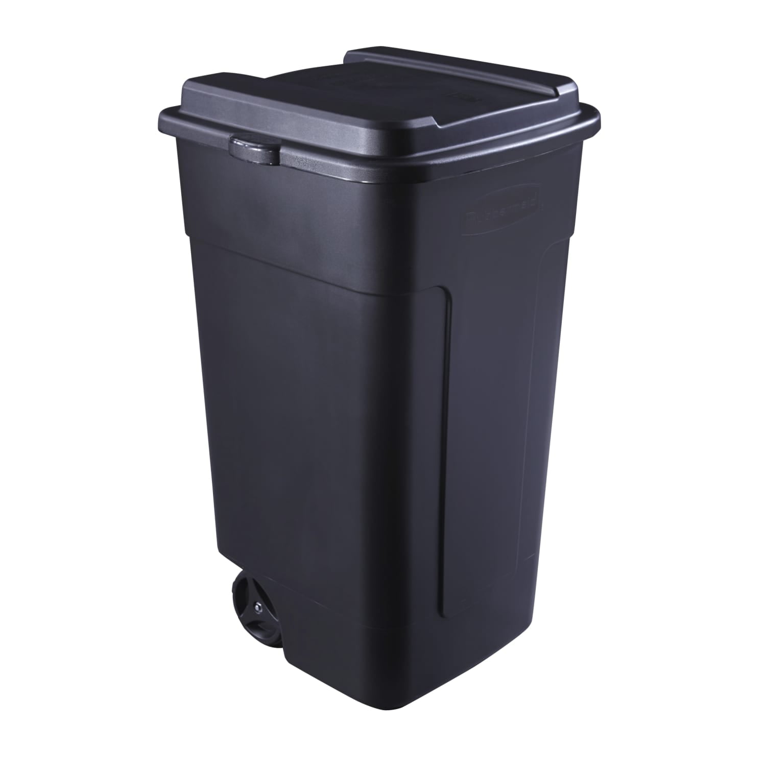 Rubbermaid 50 gal Roughneck Wheeled Trash Can, Outdoor, Locking Lid ...