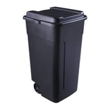 Rubbermaid 50 gal Roughneck Wheeled Trash Can, Outdoor, Locking Lid ...