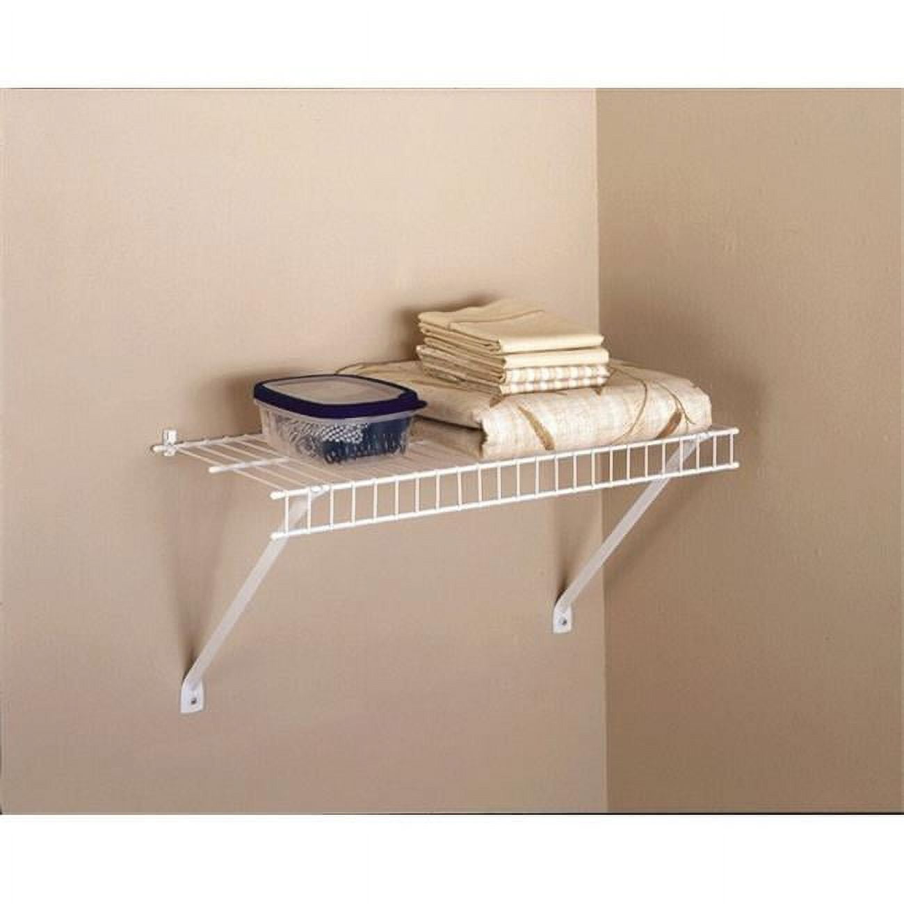 Rubbermaid 5210RM 24 x 12 in. Linen Shelf Kit - Walmart.com