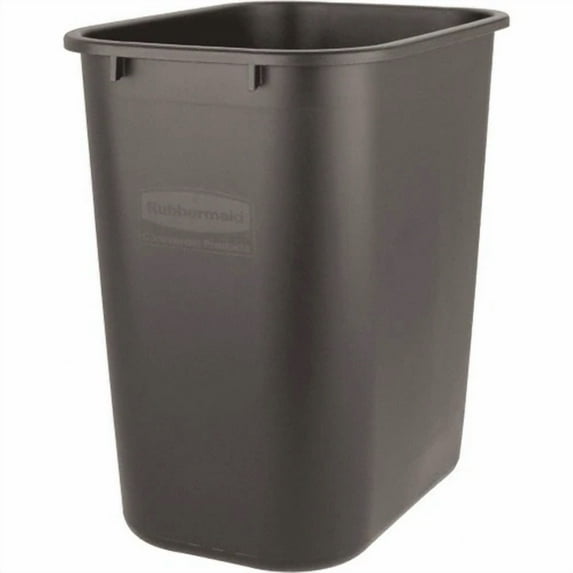Rubbermaid 7 Gallon Plastic Office Trash Can, Black - Walmart.com