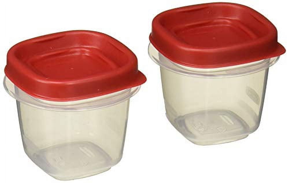 Rubbermaid Easy Find Lids Square 1/2-cup Food Storage Container, Pack ...