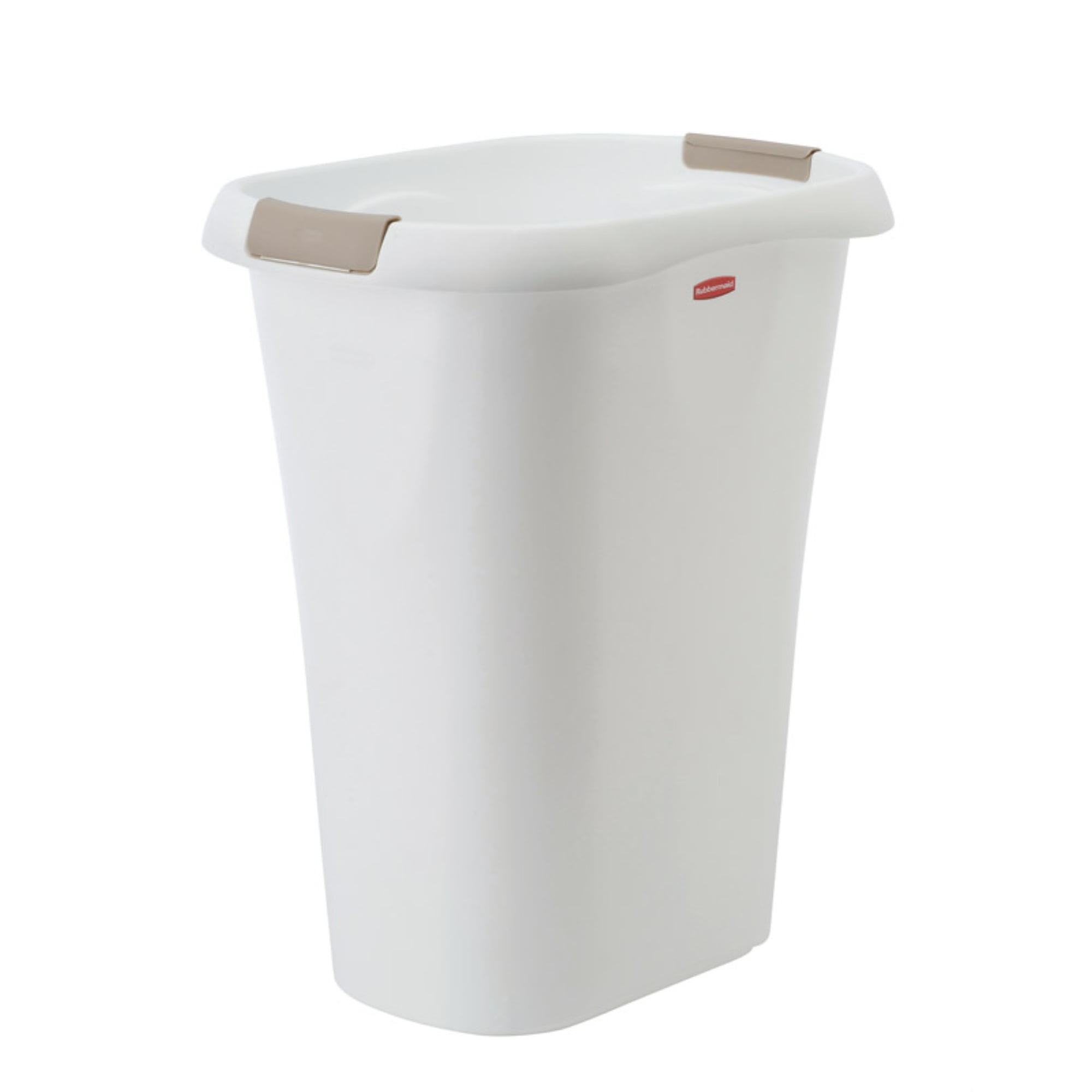Rubbermaid 8 gal Plastic Waste Basket, Linerlock Garbage Bin for ...