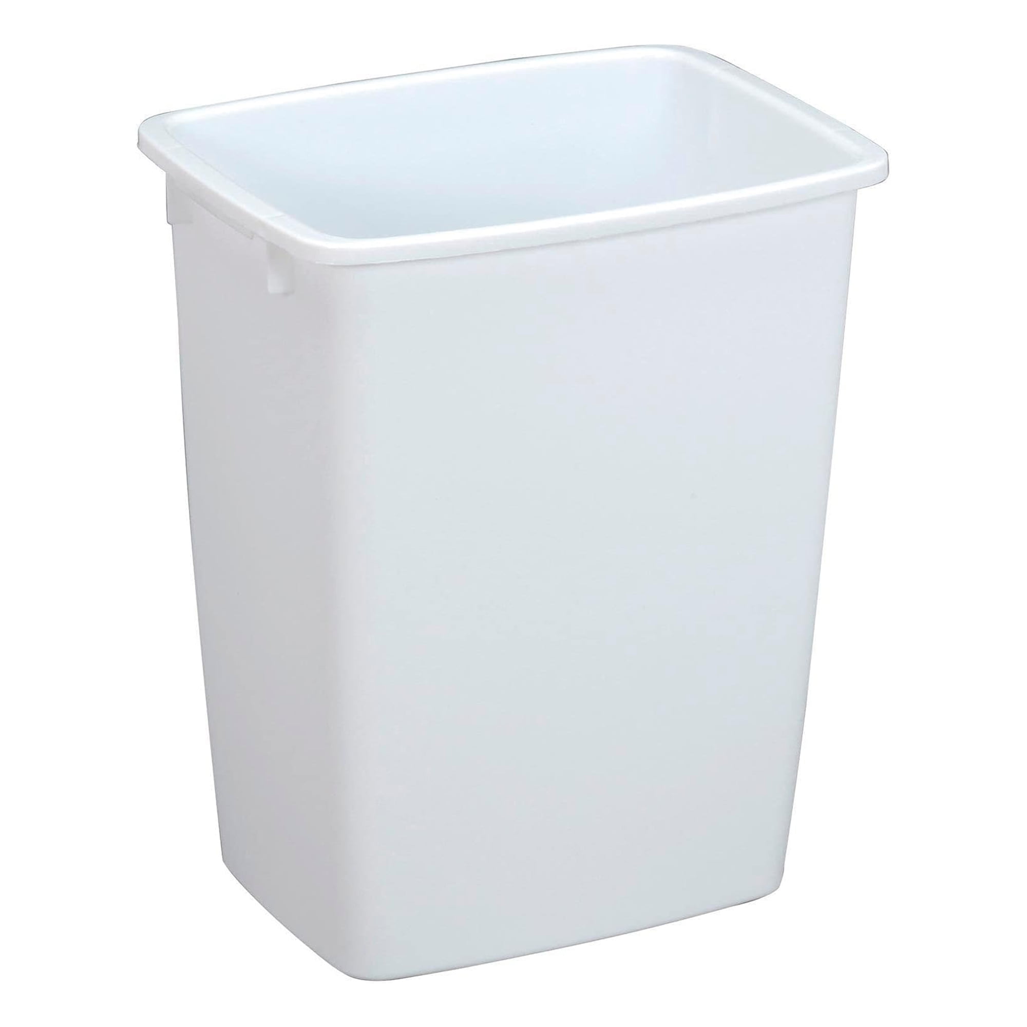 Rubbermaid 9 gal Plastic Kitchen Trash Can, White - Durable Waste ...