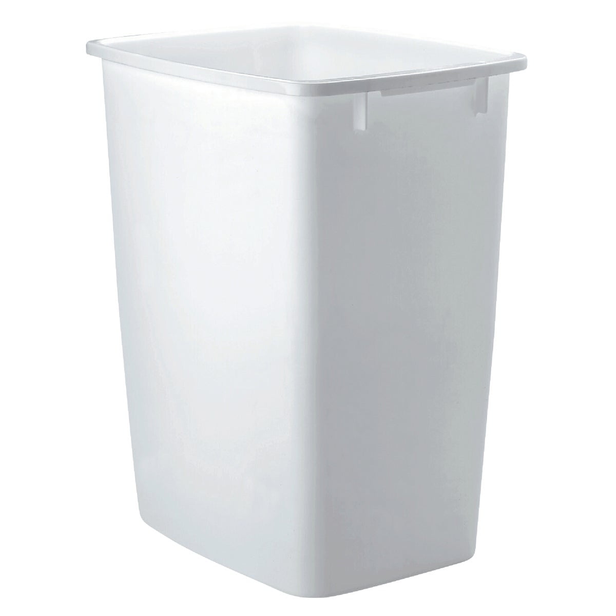 Rubbermaid 9 gal Plastic Kitchen Trash Can, White - Durable Waste ...