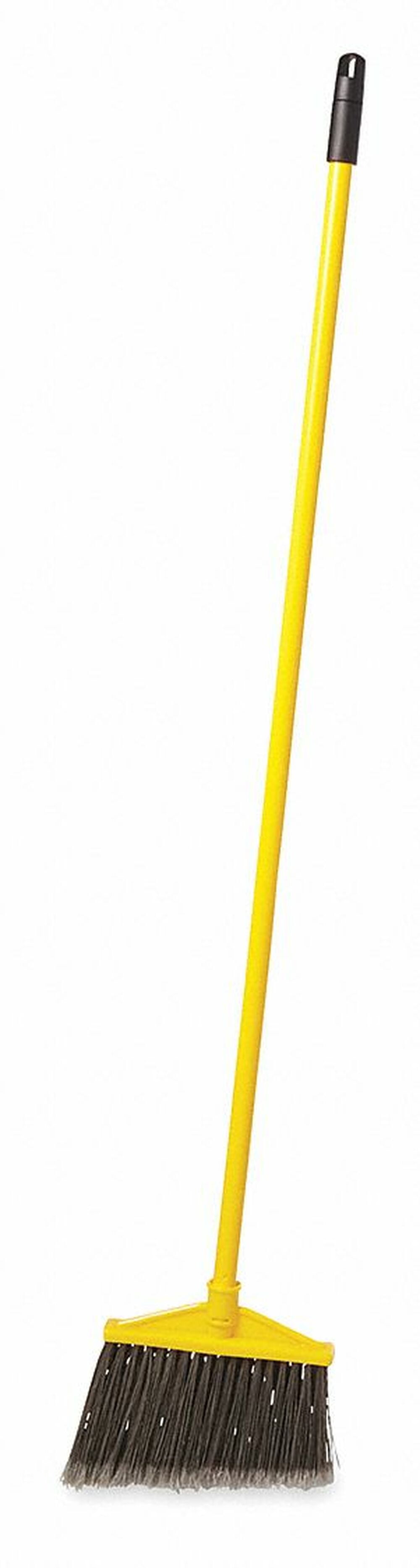 Rubbermaid Plastic Angle Broom with Head and Handle, 10-1/2", Gray ...