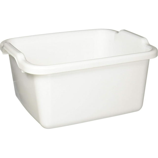Rubbermaid 15.6-Quart Antimicrobial Dish Pan, Clear FG2970ARWHT for ...