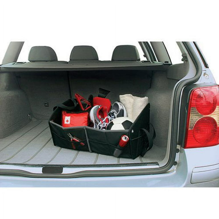Rubbermaid Automotive Portable Tote Bag Organizer Cargo Area Car Trunk Storage Caddy Double Bin Walmart