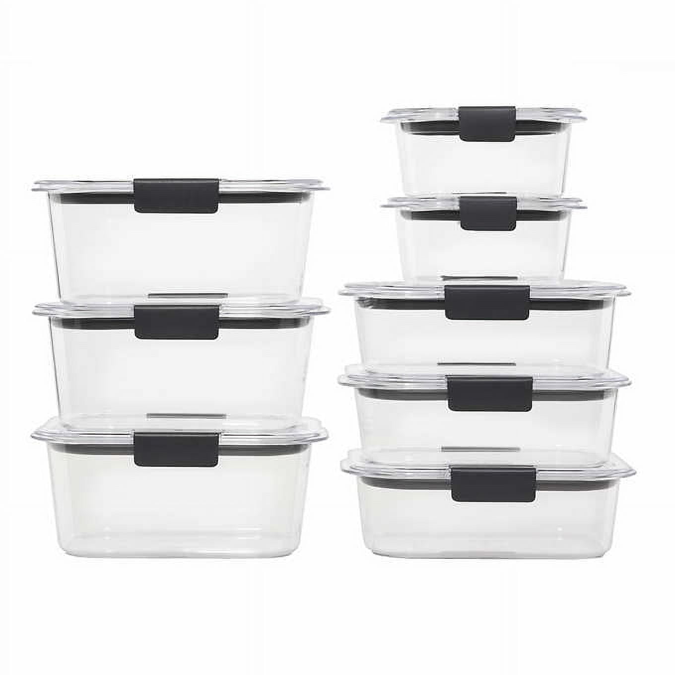 Rubbermaid Brilliance Modular Large Kitchen Food Storage Containers ...