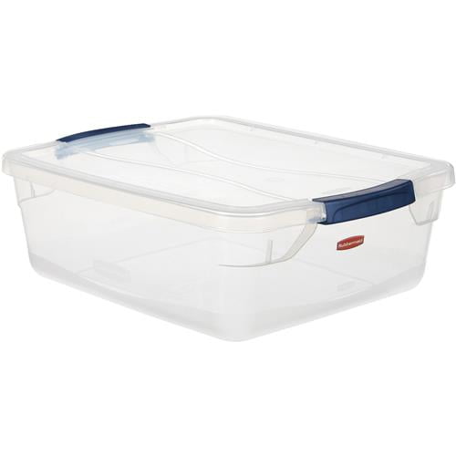 Rubbermaid Clever Store Latching Lid Storage Tote 71QT, Each - Walmart.com