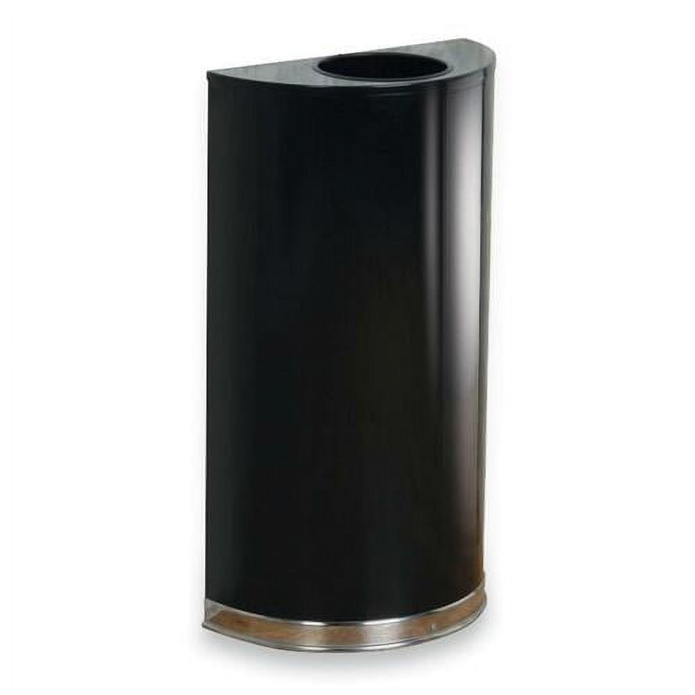 Rubbermaid Commercial 12 Gallon Half Round Steel Receptacle - 12 gal ...