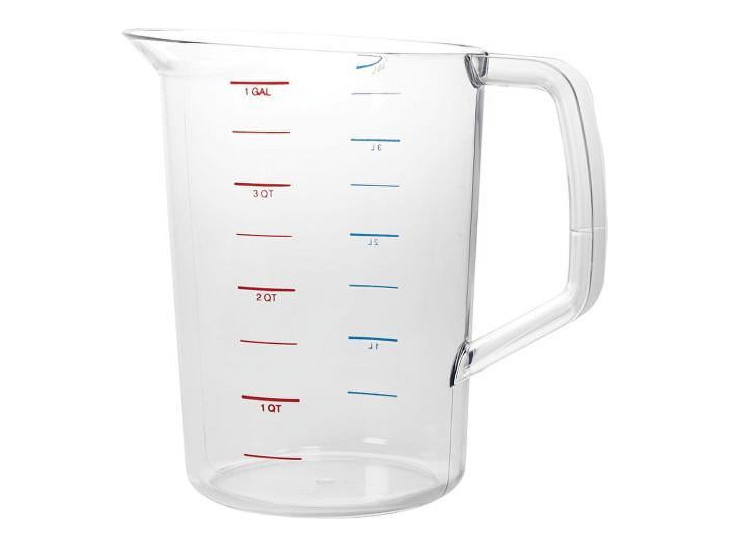 Rubbermaid Commercial 3218CLECT Bouncer 4-quart Measuring Cup - 1 gal ...