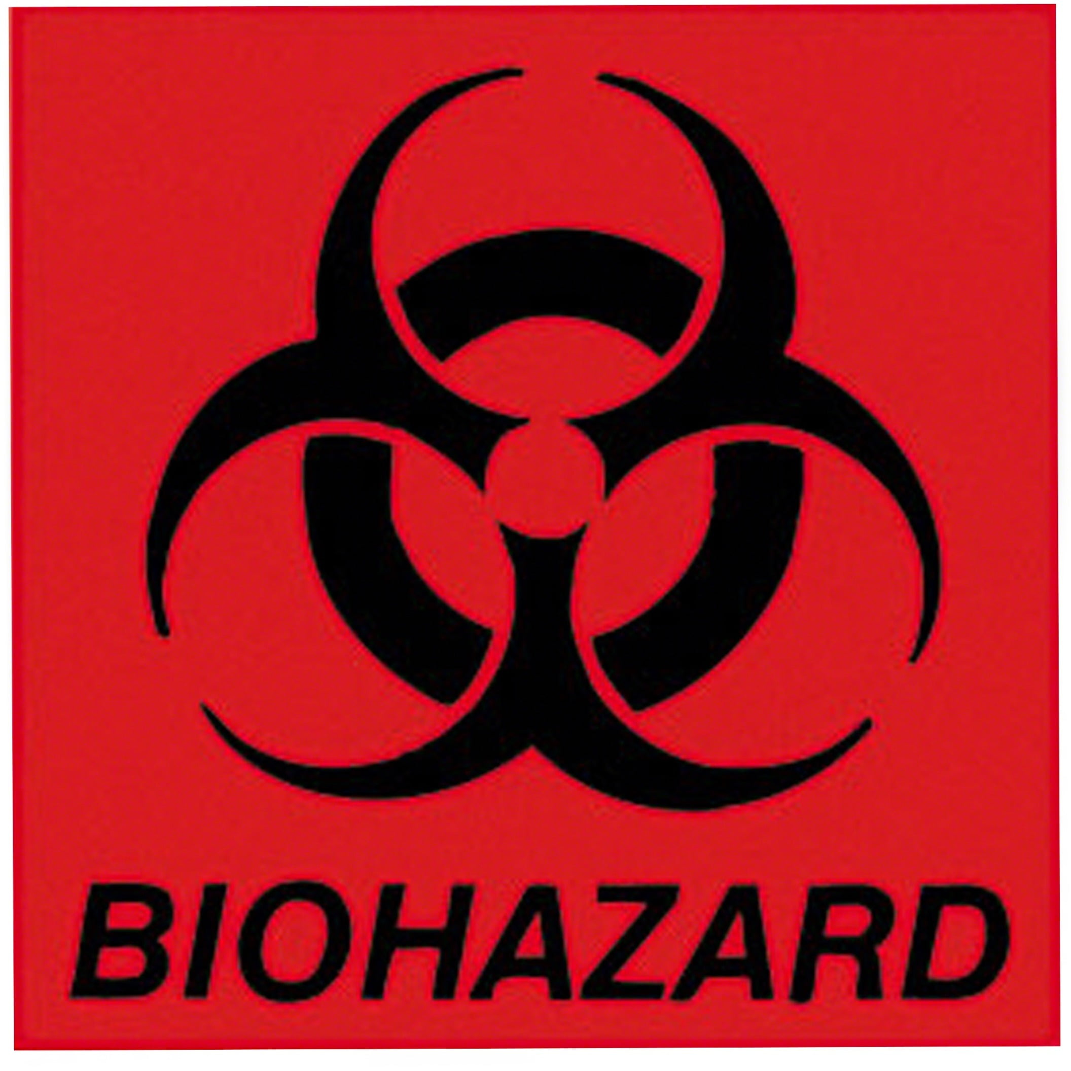 Rubbermaid Commercial 6" Square Biohazard Label - Walmart.com