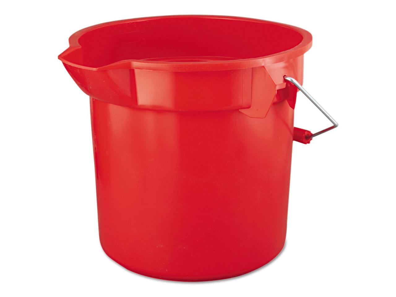 Rubbermaid Commercial BRUTE Round Utility Pail 14qt Red 2614RED ...