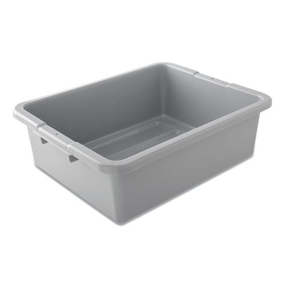 Rubbermaid Commercial Bus/Utility Box, 17.3" x 7" x 21.5", Gray, Each ...