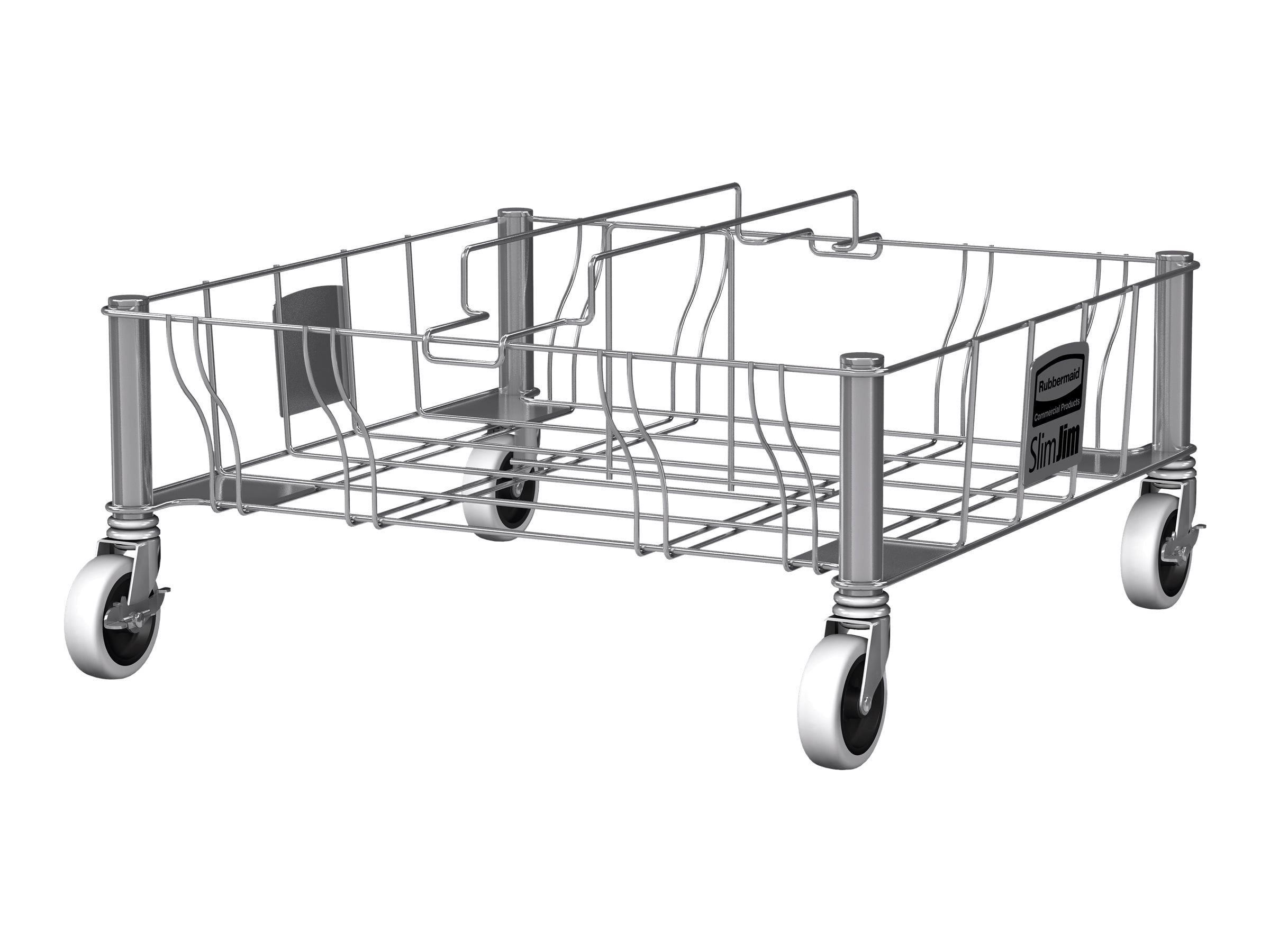 Rubbermaid Commercial Container Dolly,200 lb.,Double,9" H,Gray 1956191 ...