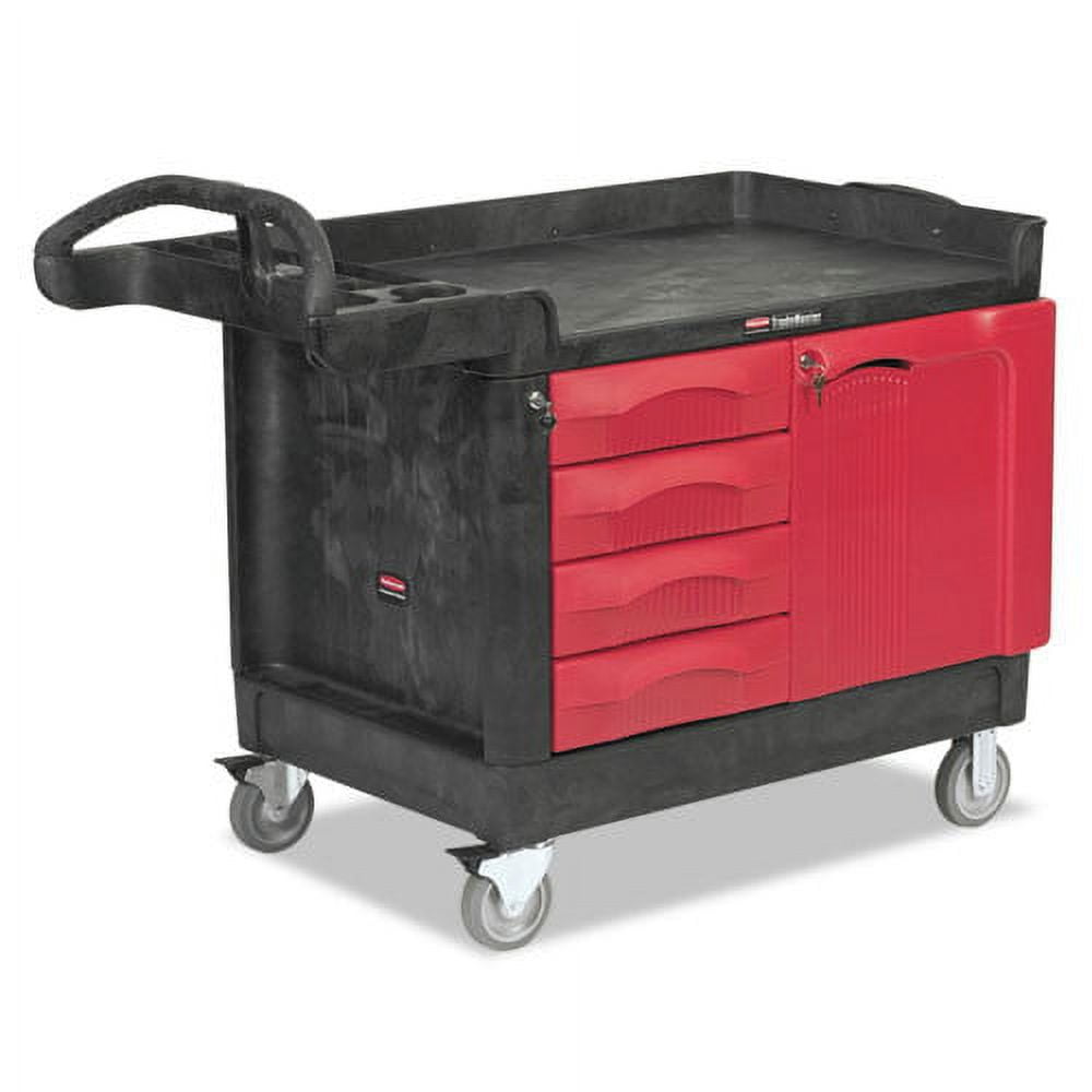 Rubbermaid Commercial TradeMaster Utility Cart, Rolling Wheels, 750 lbs ...