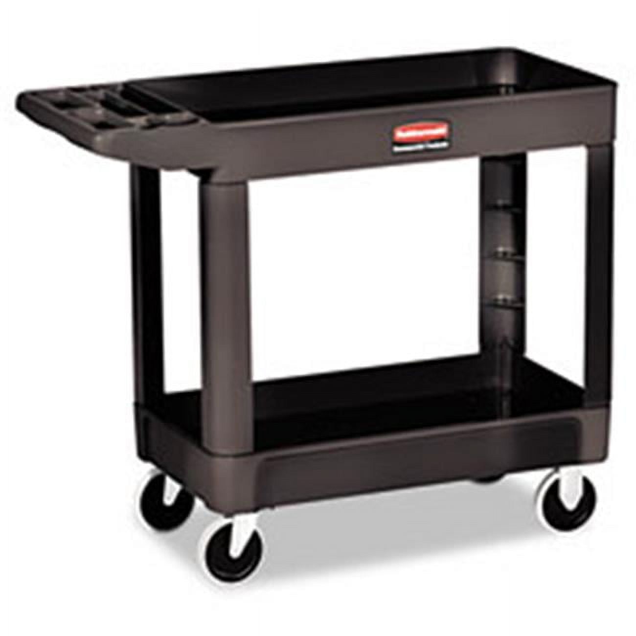 Rubbermaid Commercial Heavy-Duty Utility Cart- 2-Shelf- 500lbs- 18 x 39 ...
