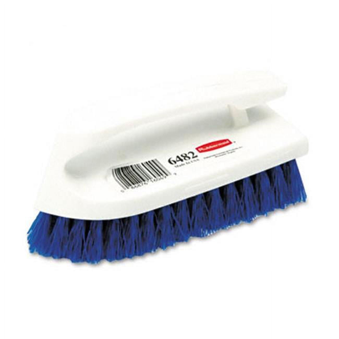 Rubbermaid Commercial Iron-Shaped Handle Scrub Brush- 6'' Brush- Yellow ...